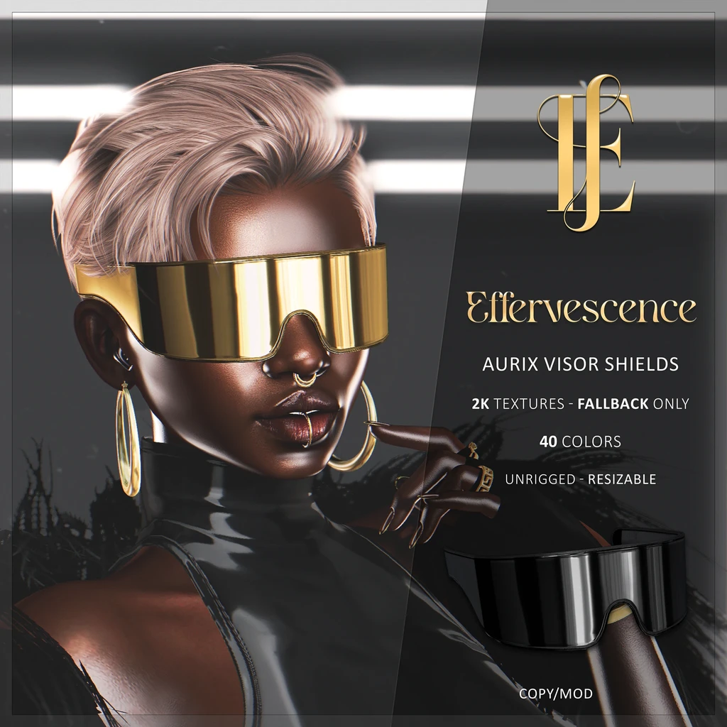 Aurix Visor Shields Group Gift @ Effervescence - Second Life Syndicate